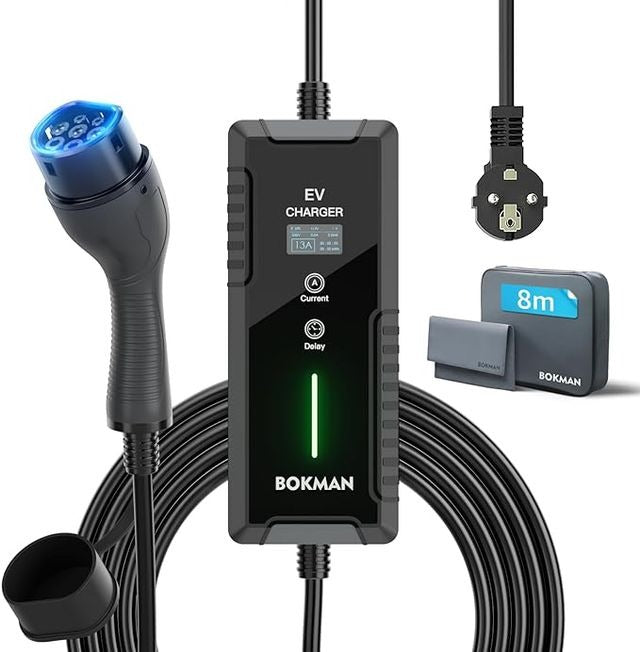 bokman EV Cargador Tipo 2 Coche Electrico, | 3,6kW – Metro Outlet
